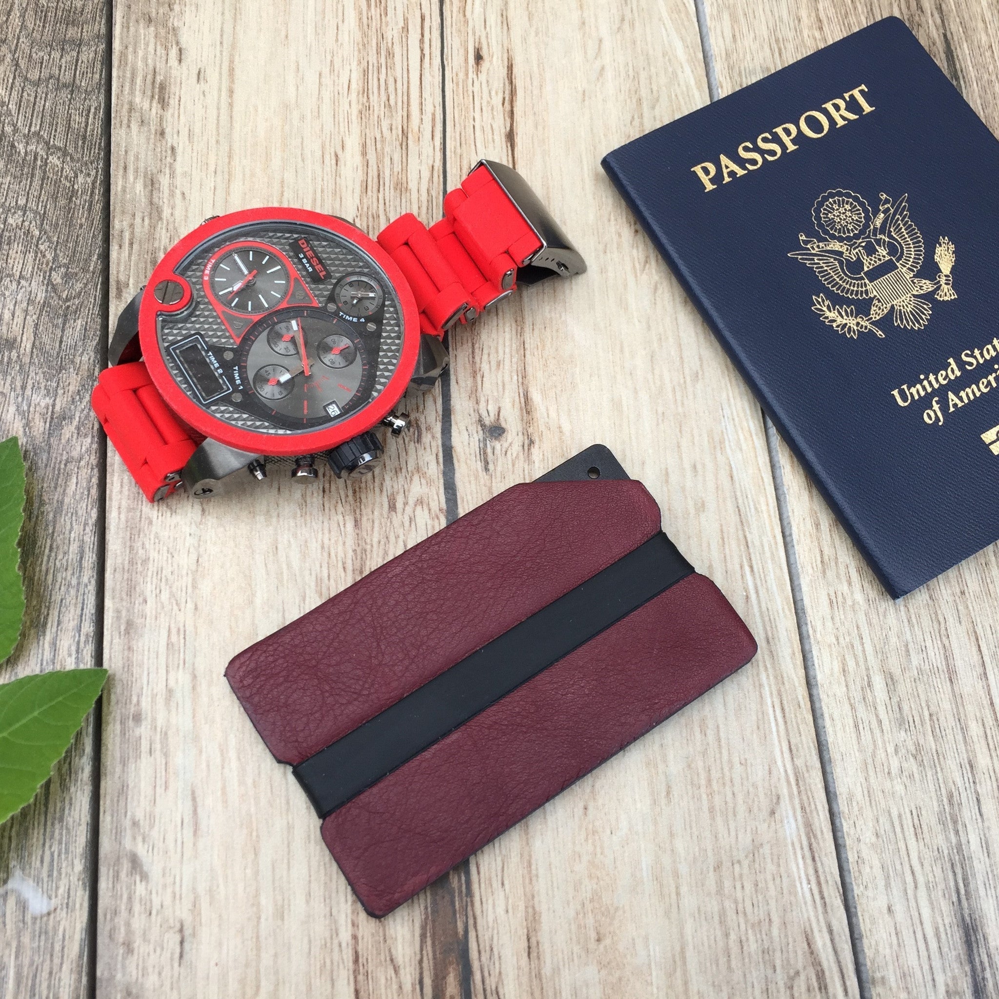 Red Leather Aluminum Metal Wallet – Slim Wallet Company