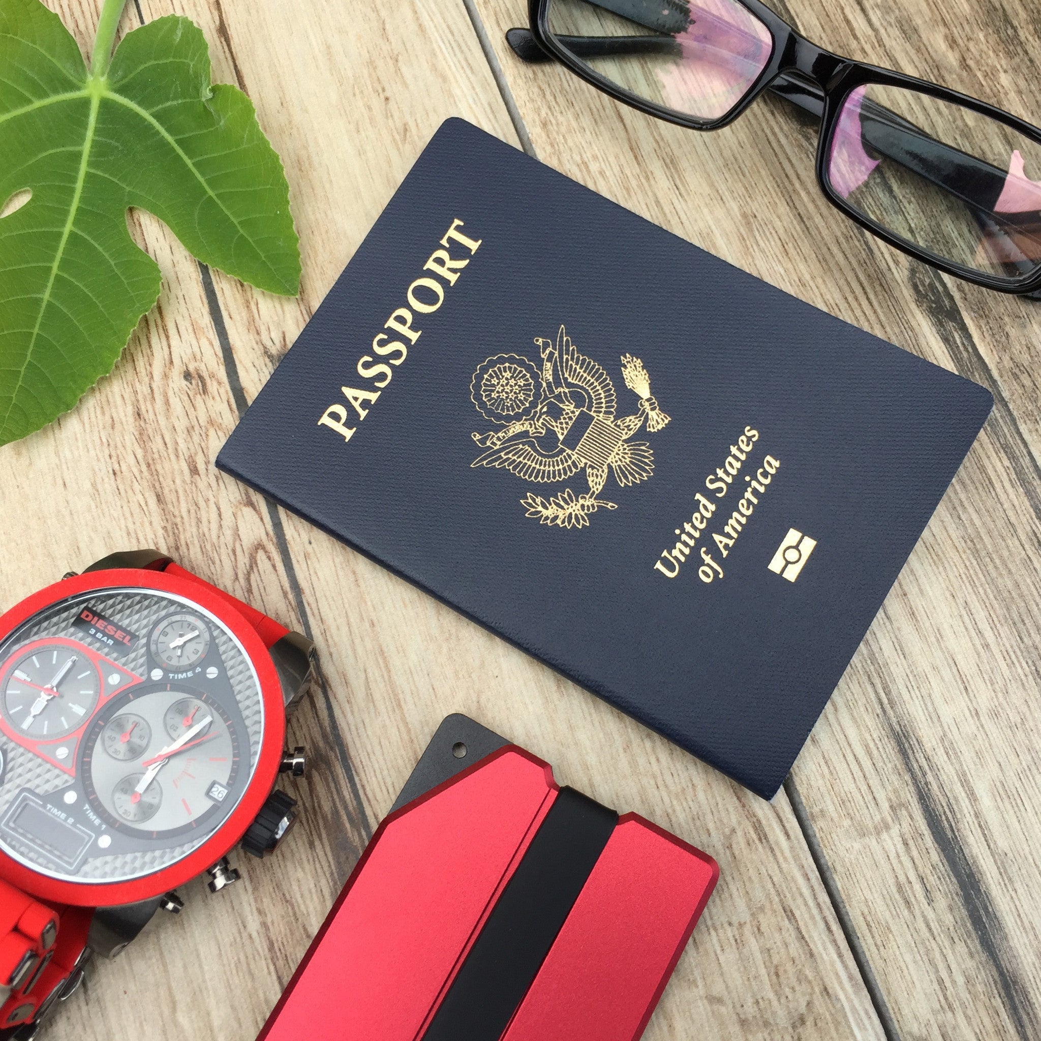 Red Carved Aluminum Metal Wallet – Slim Wallet Company