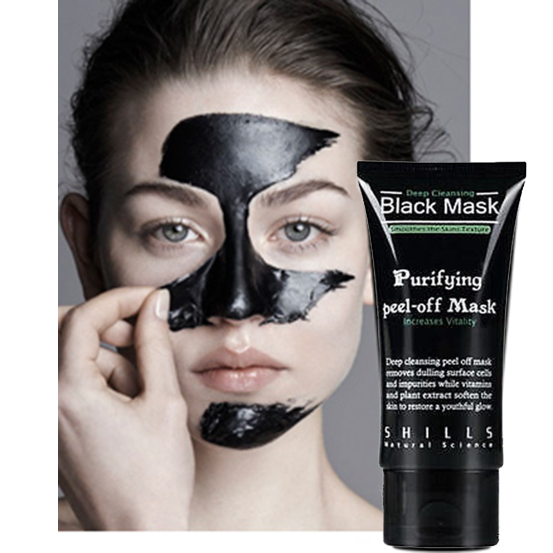 Deep Cleansing Purifying Peel Off Facial Mask - for Acne and – Slim ...