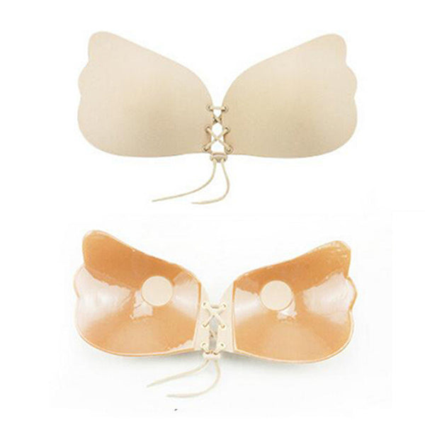 Silicone Push-Up Backless Strapless Invisible Bra – Slim Wallet Company