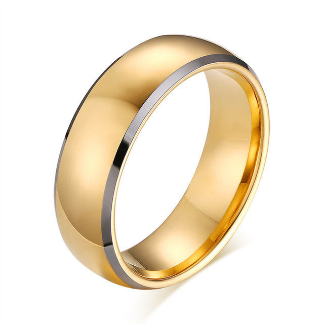 Pure Gold Plated Tungsten Carbide Ring – Slim Wallet Company