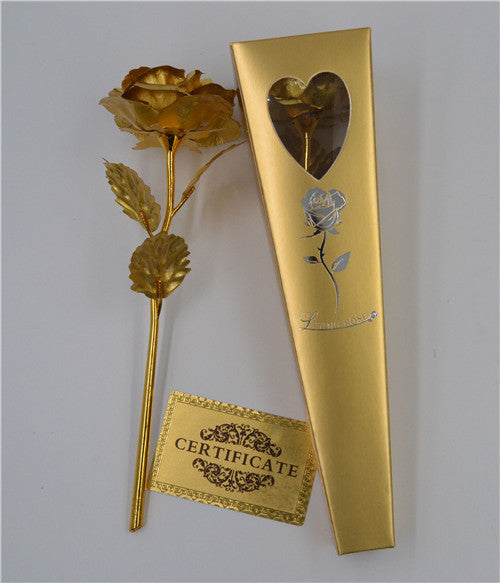 24k Gold Foil Plated Rose – Slim Wallet Company