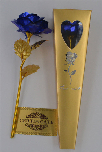 24k Gold Foil Plated Rose – Slim Wallet Company