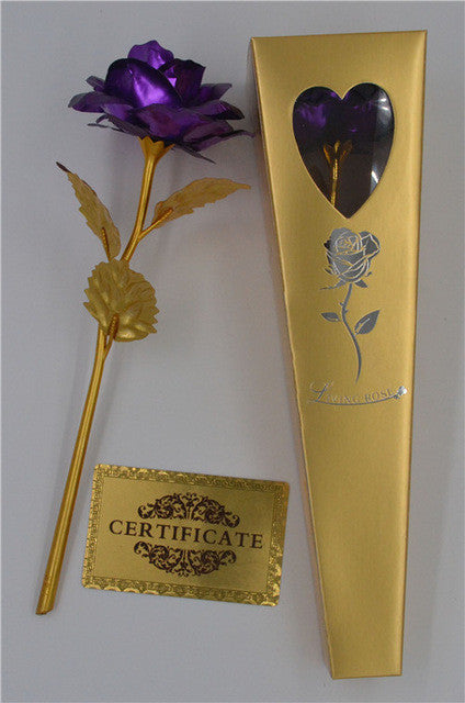 24k Gold Foil Plated Rose – Slim Wallet Company