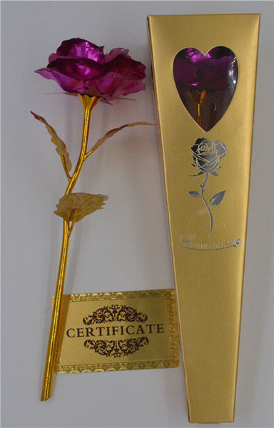 24k Gold Foil Plated Rose – Slim Wallet Company