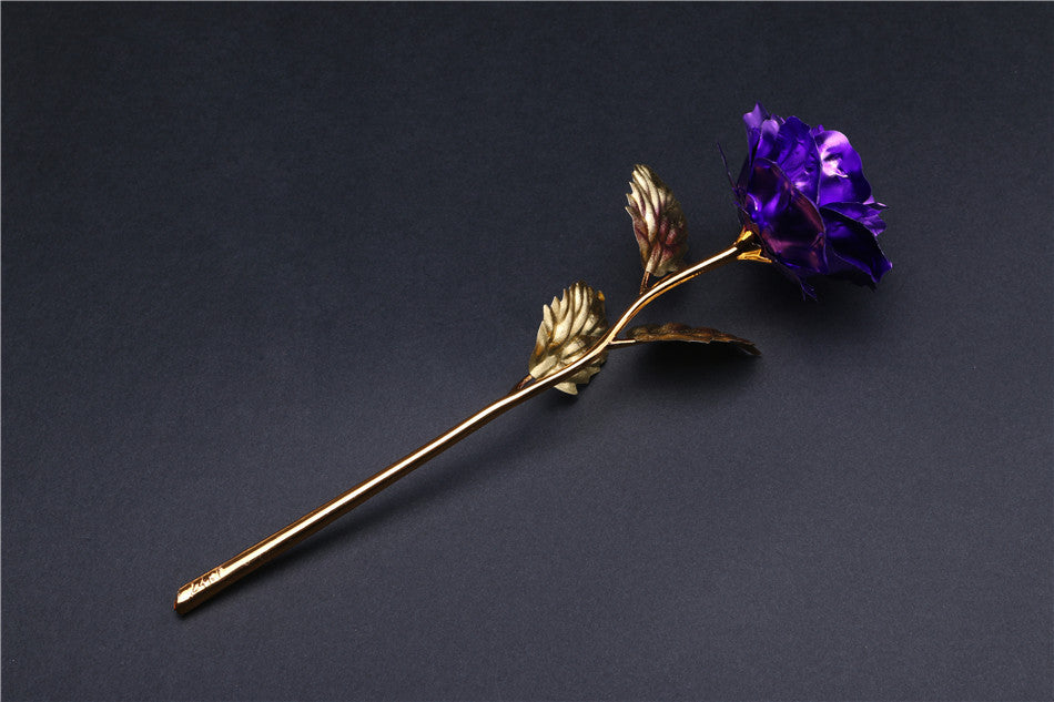 24k Gold Foil Plated Rose – Slim Wallet Company