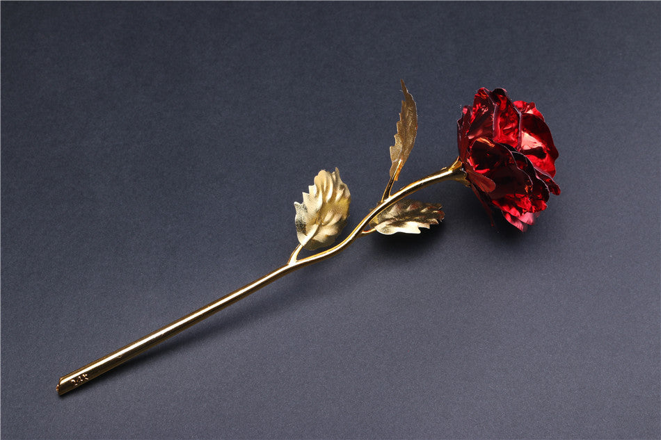 24k Gold Foil Plated Rose – Slim Wallet Company